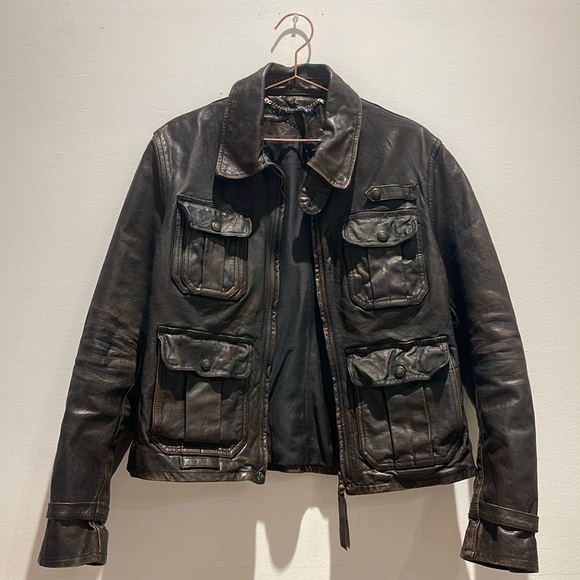 Ralph Lauren | Jackets & Coats | Ralph Lauren Rare Leather Jacket ...